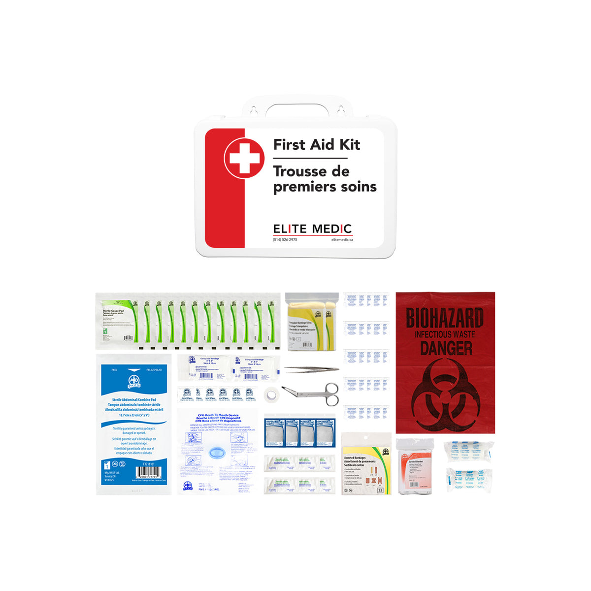 Basic Workplace First Aid Kit - CSA Type 2 Small (2-25 workers) – Elite ...